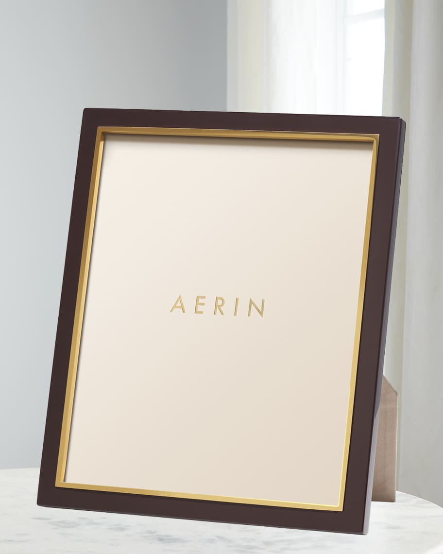 AERIN Chocolate Varda Lacquer Frame, 8x10