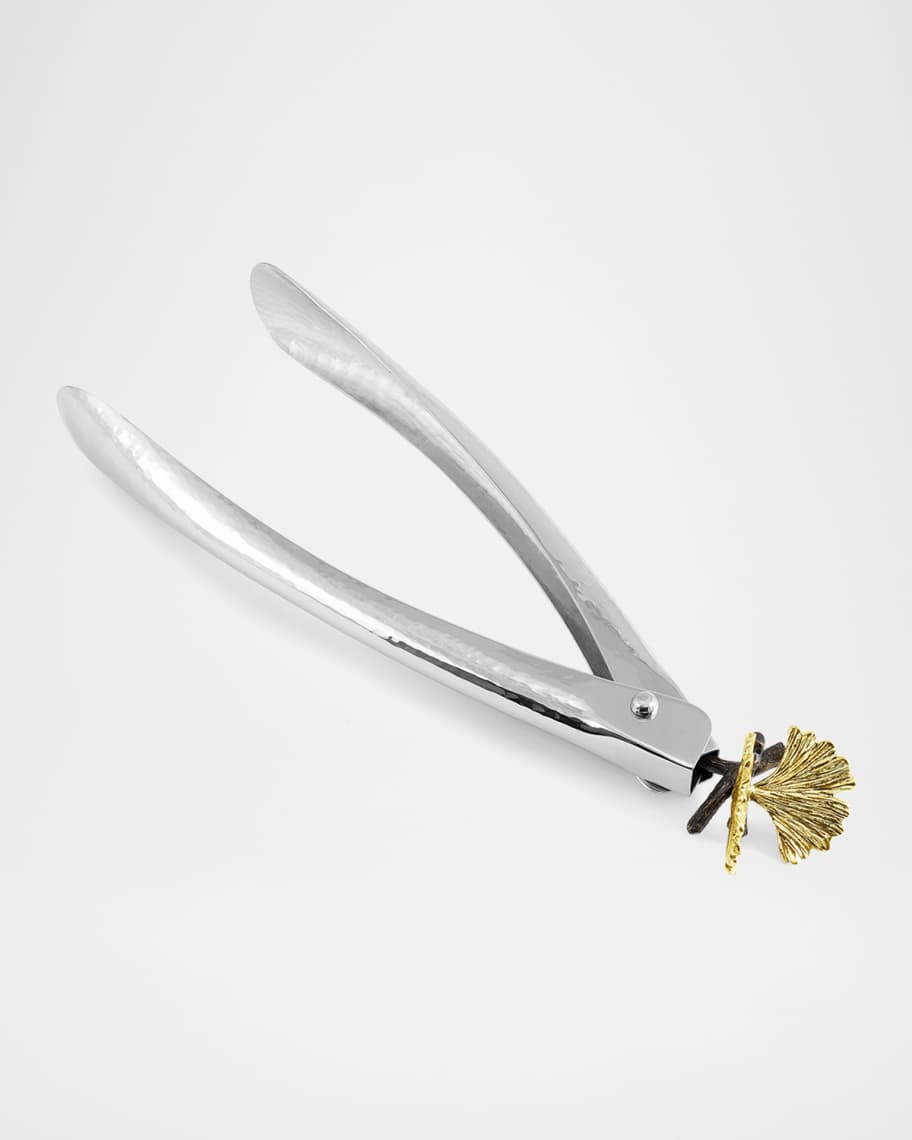 Michael Aram Butterfly Ginkgo Large Lock-Spring Tongs | Horchow