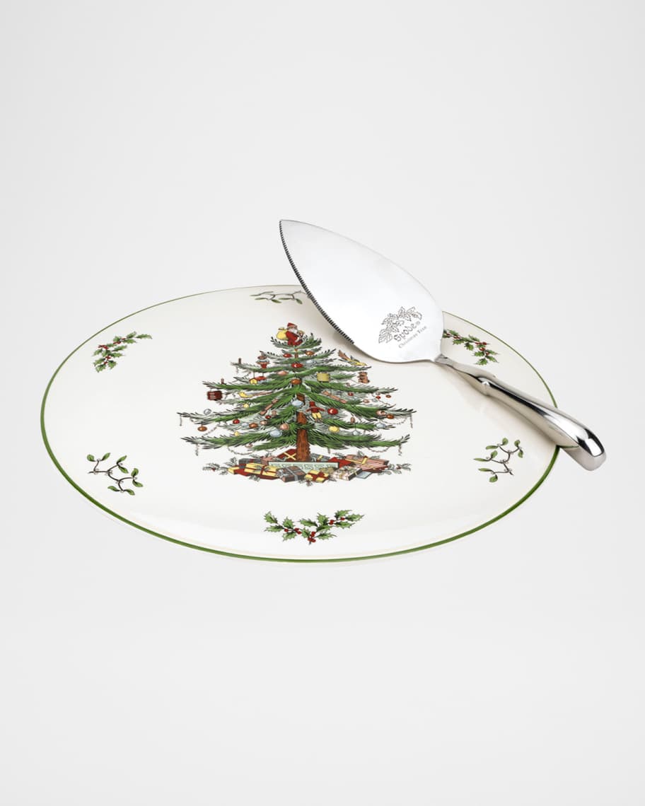 Spode Christmas Tree Cake Plate & Server Set | Horchow