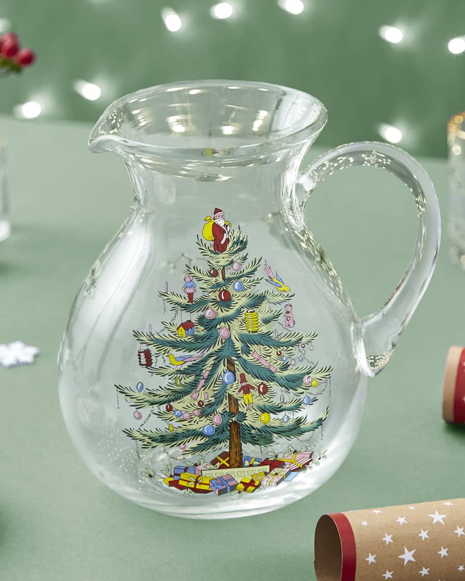 Spode Christmas Tree Glass Pitcher | Horchow