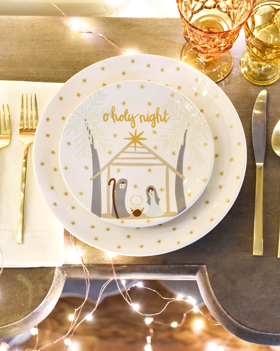 Coton Colors Neutral Nativity Salad Plate | Horchow