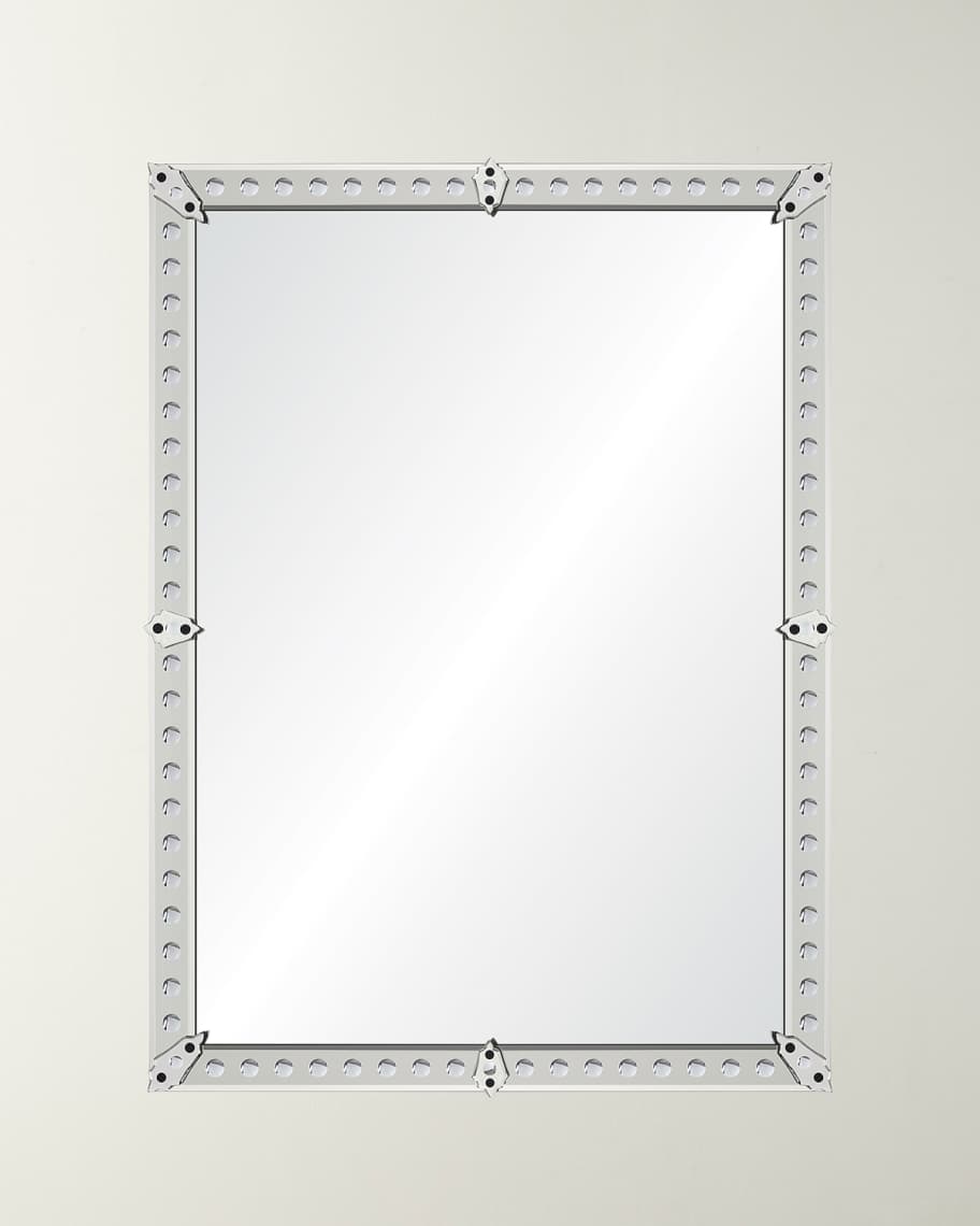 Mirror Home Beveled Mirror-Framed Mirror, 40" | Horchow