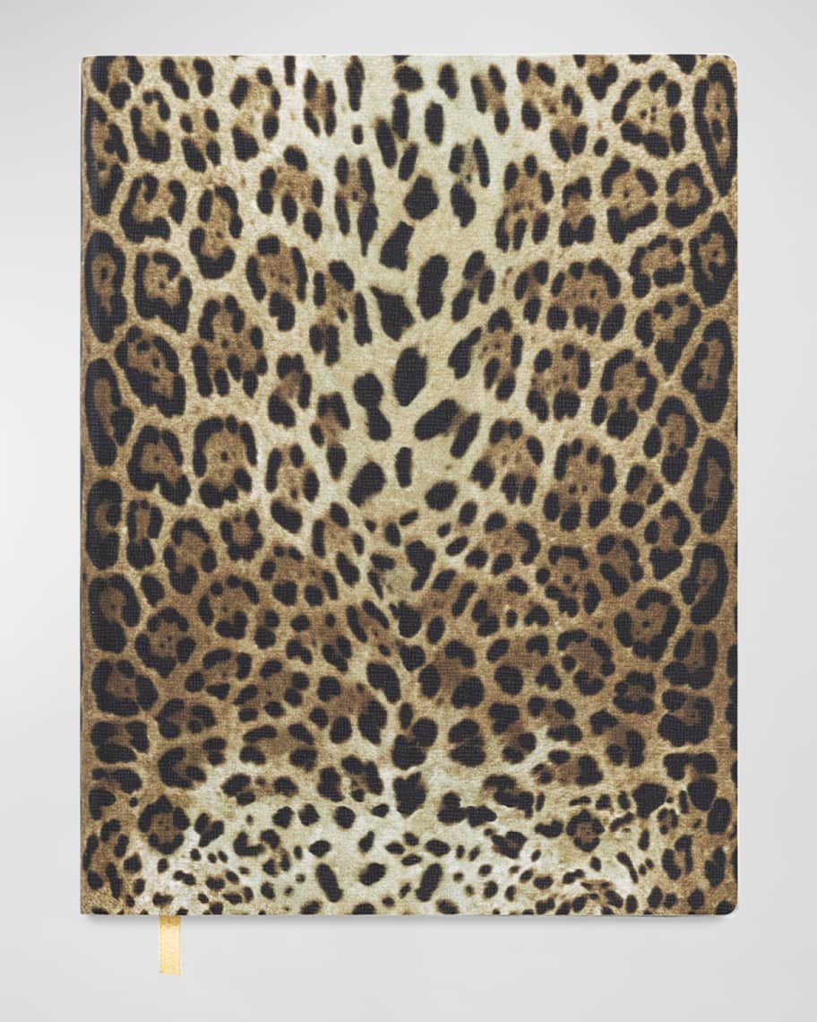 Dolce&Gabbana Casa Leopard Print Large Blank Notebook | Horchow
