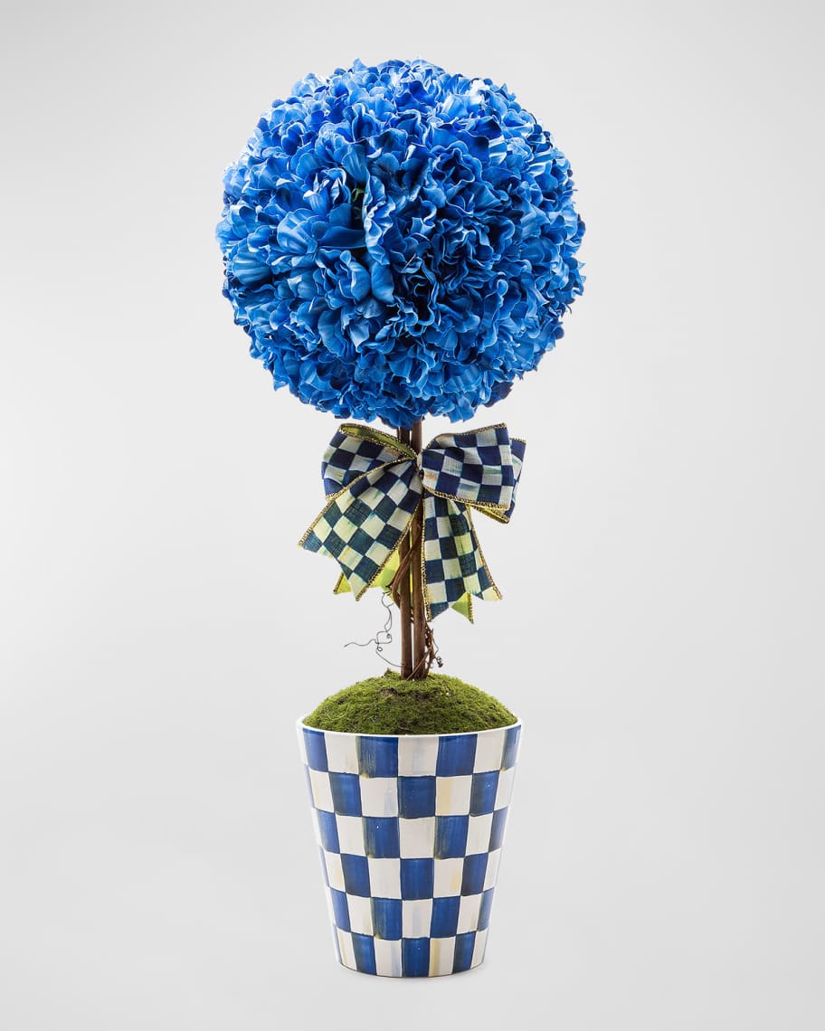 MacKenzie-Childs Royal Check Topiary Drop in Large | Horchow