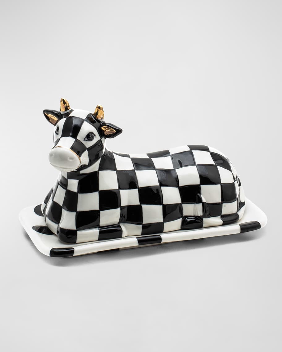 MacKenzie-Childs Cow Creamery Butter Dish | Horchow
