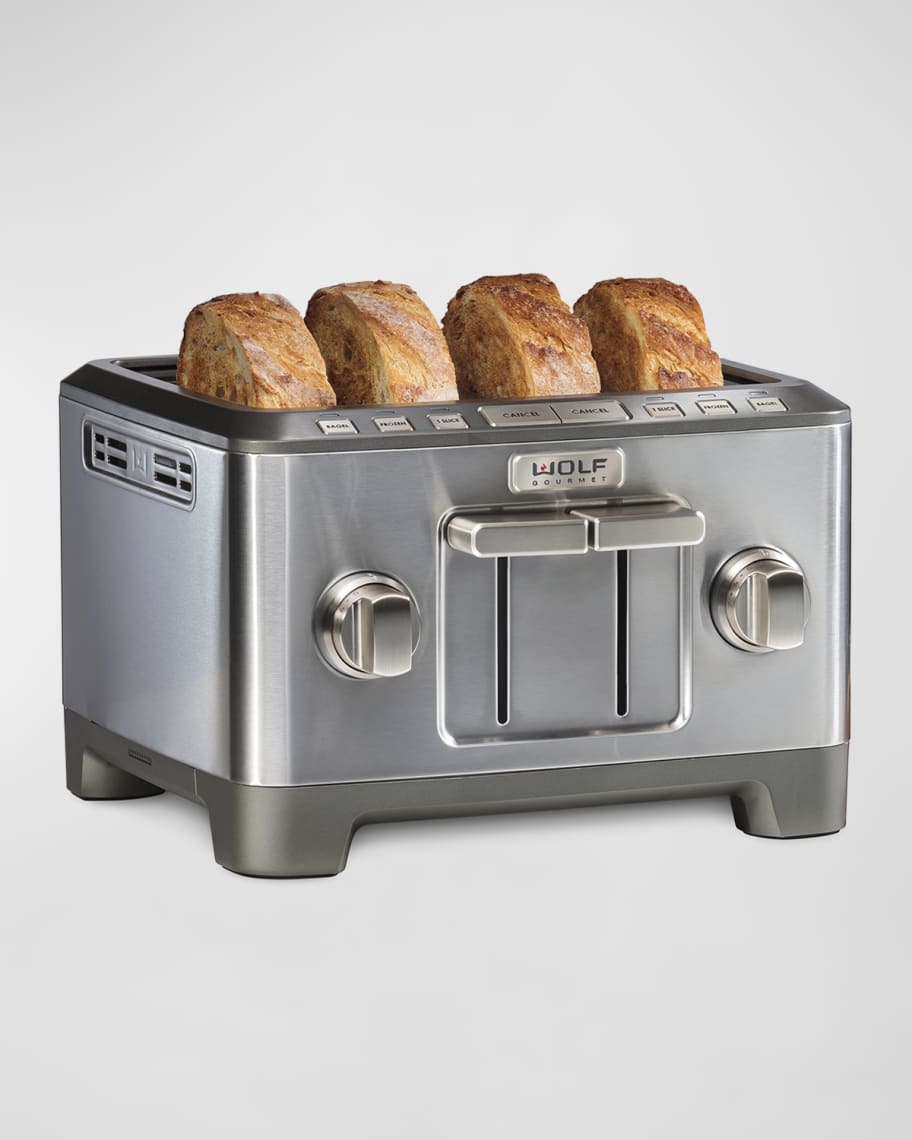 Wolf Gourmet Four-Slice Toaster with Stainless Steel Knob | Horchow