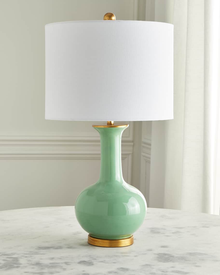 Old World Design Sylvie Green Ceramic Table Lamp | Horchow