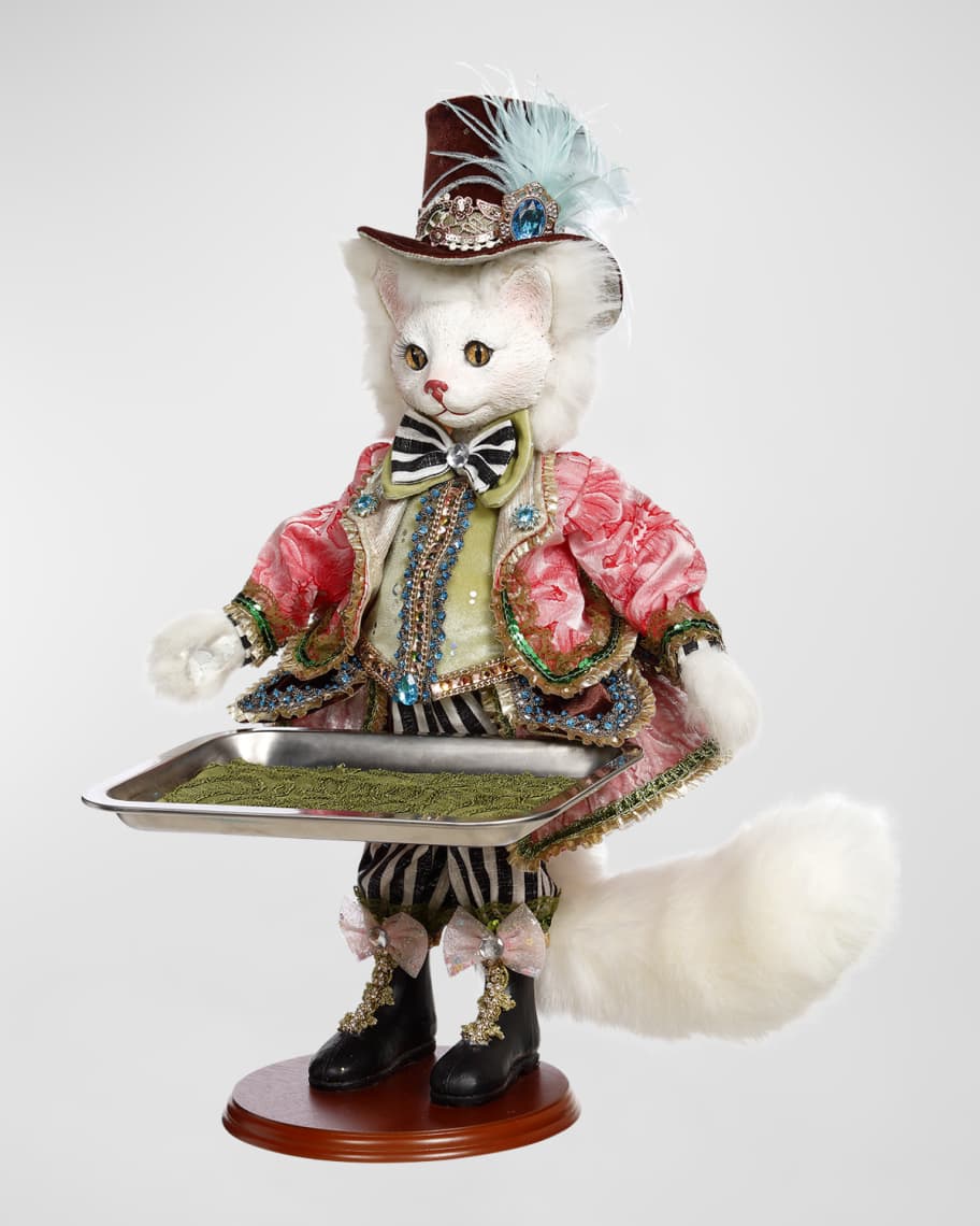 Mark Roberts Server Cat with Tray - 26.5" | Horchow