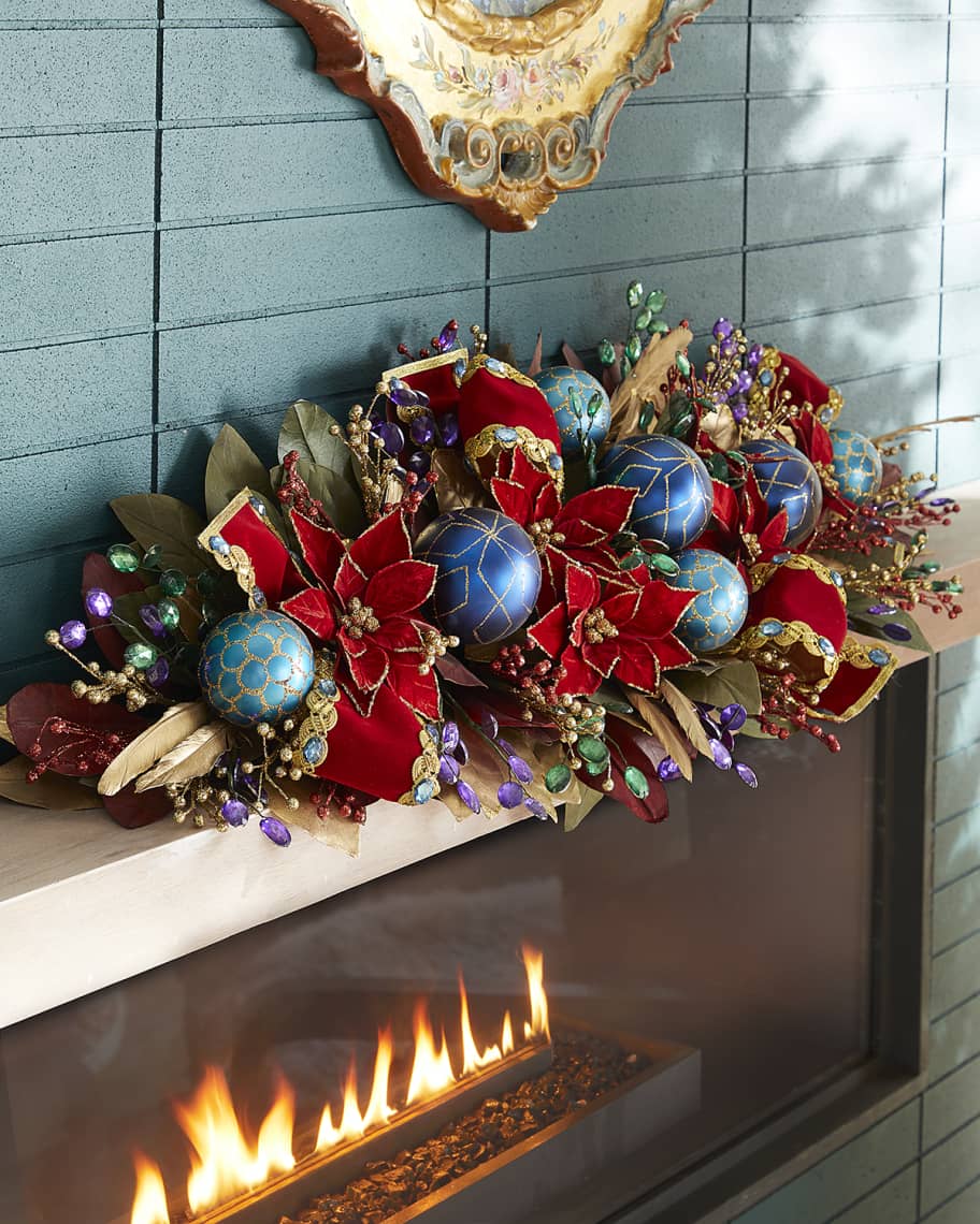 Neiman Marcus 46" Spiritual Mantel Garland | Horchow
