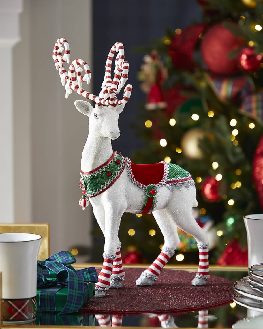 Katherine's Collection Peppermint Palace Standing Deer | Horchow Katherine's Collection Peppermint Palace Standing Deer | Horchow