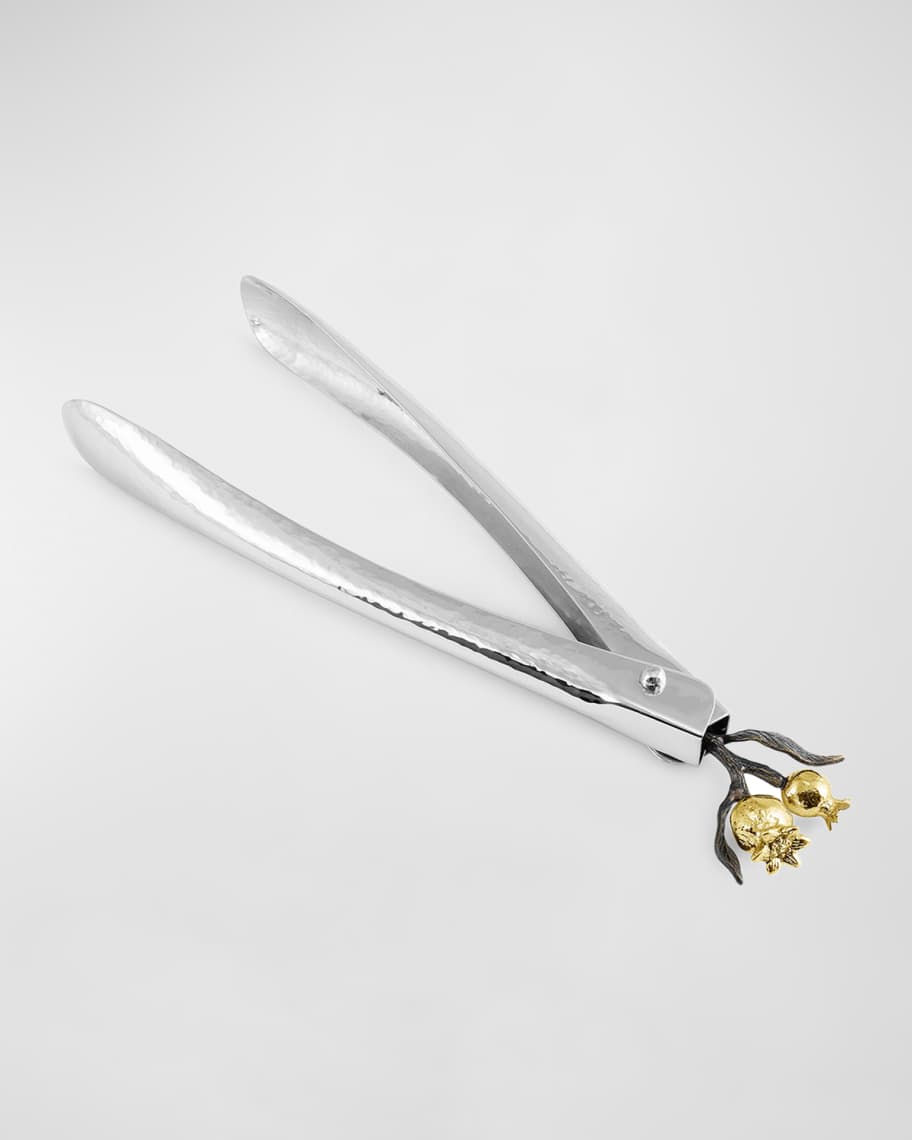 Michael Aram Pomegranate Large Lock Spring Tongs | Horchow