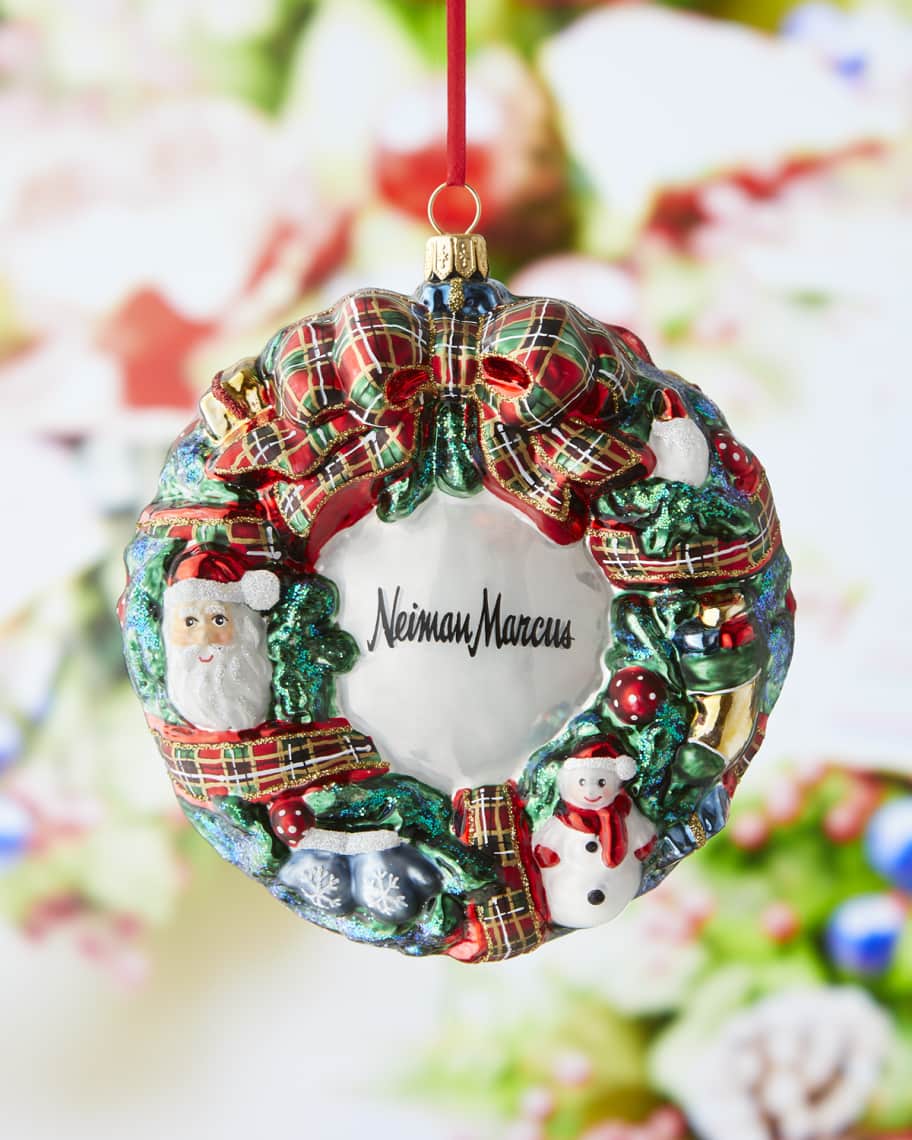 Neiman Marcus Jolly Wreath Christmas Ornament | Horchow