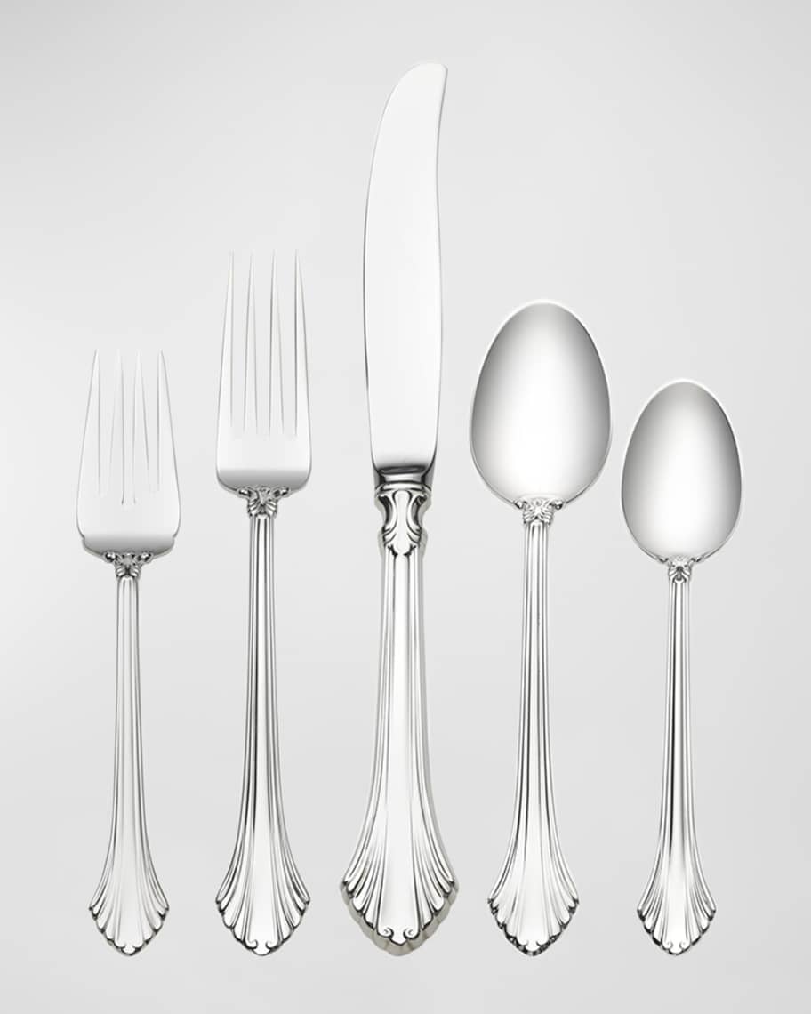 Wallace Silversmiths French Regency 46-Piece Flatware Set, Service For ...