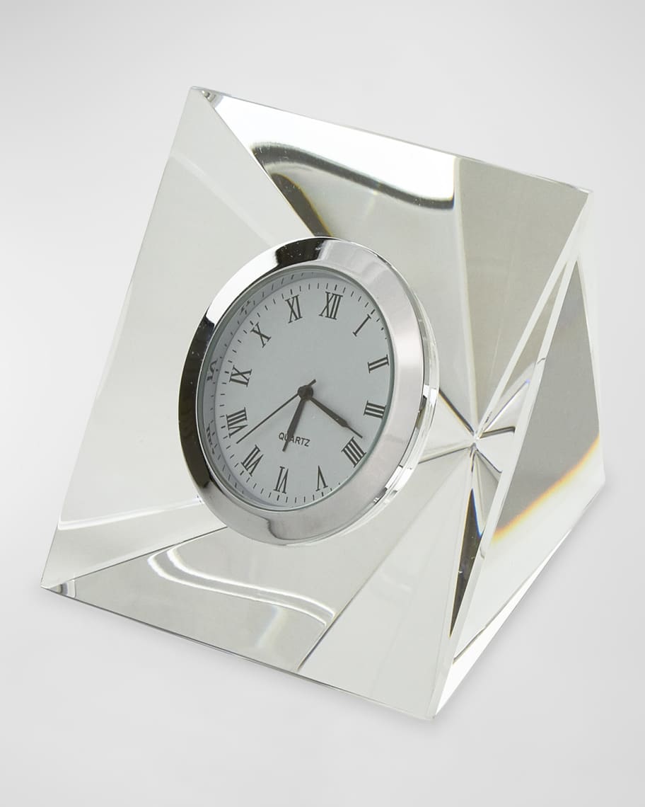 Tizo Clear Crystal Diamond Clock | Horchow