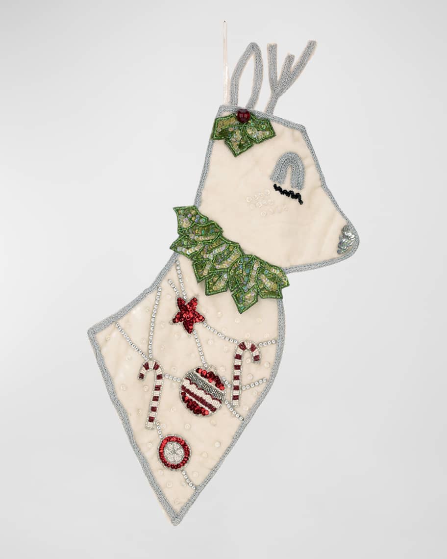 Mark Roberts Christmas Reindeer Stocking- 20 Inches | Horchow