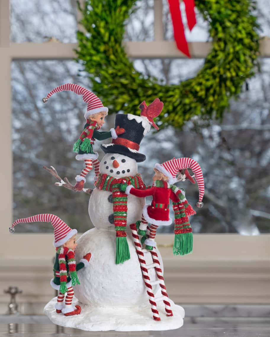 Katherine's Collection Peppermint Palace Elves and Snowman Christmas ...