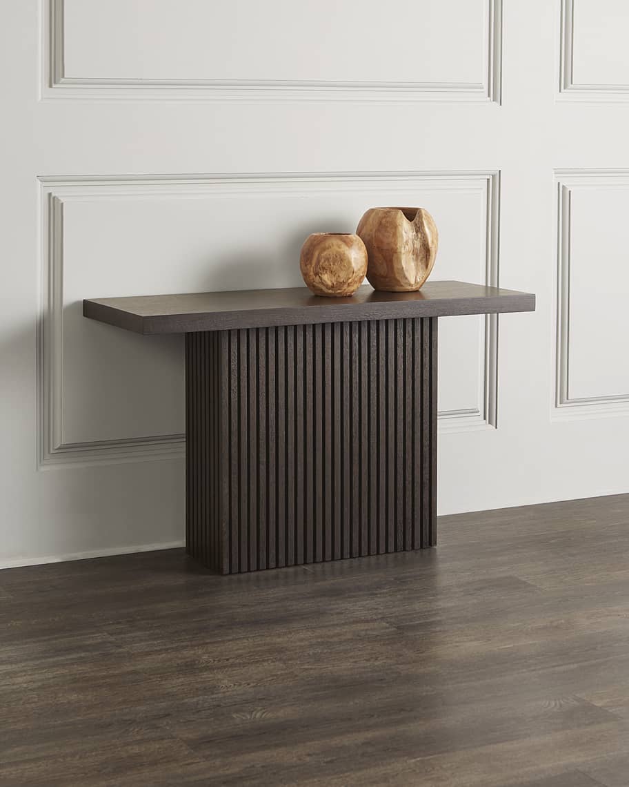 Worlds Away Tanola Oak Console Table Horchow