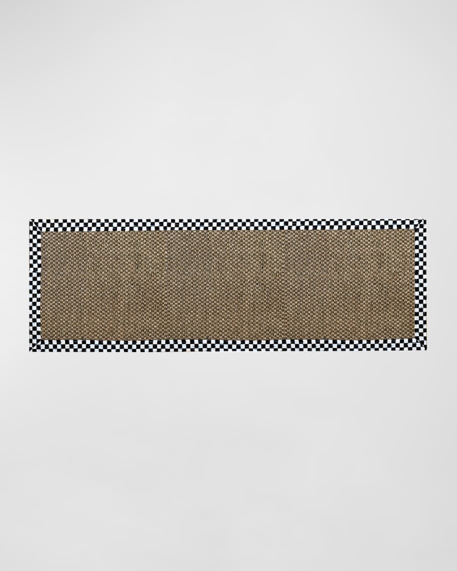 MacKenzie-Childs Chunky Sisal Rug Courtly Check, 3' x 8' | Horchow