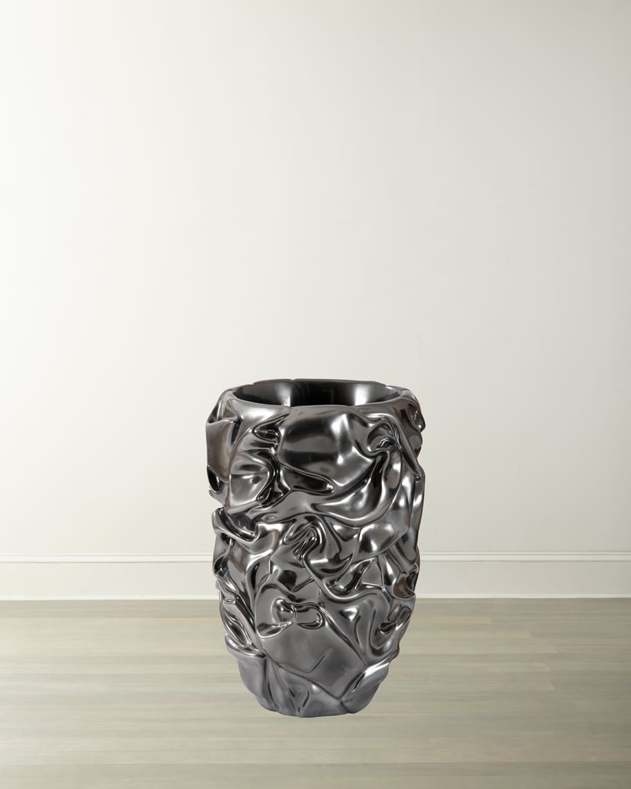 Phillips Collection Drape Planter, Liquid Silver | Horchow