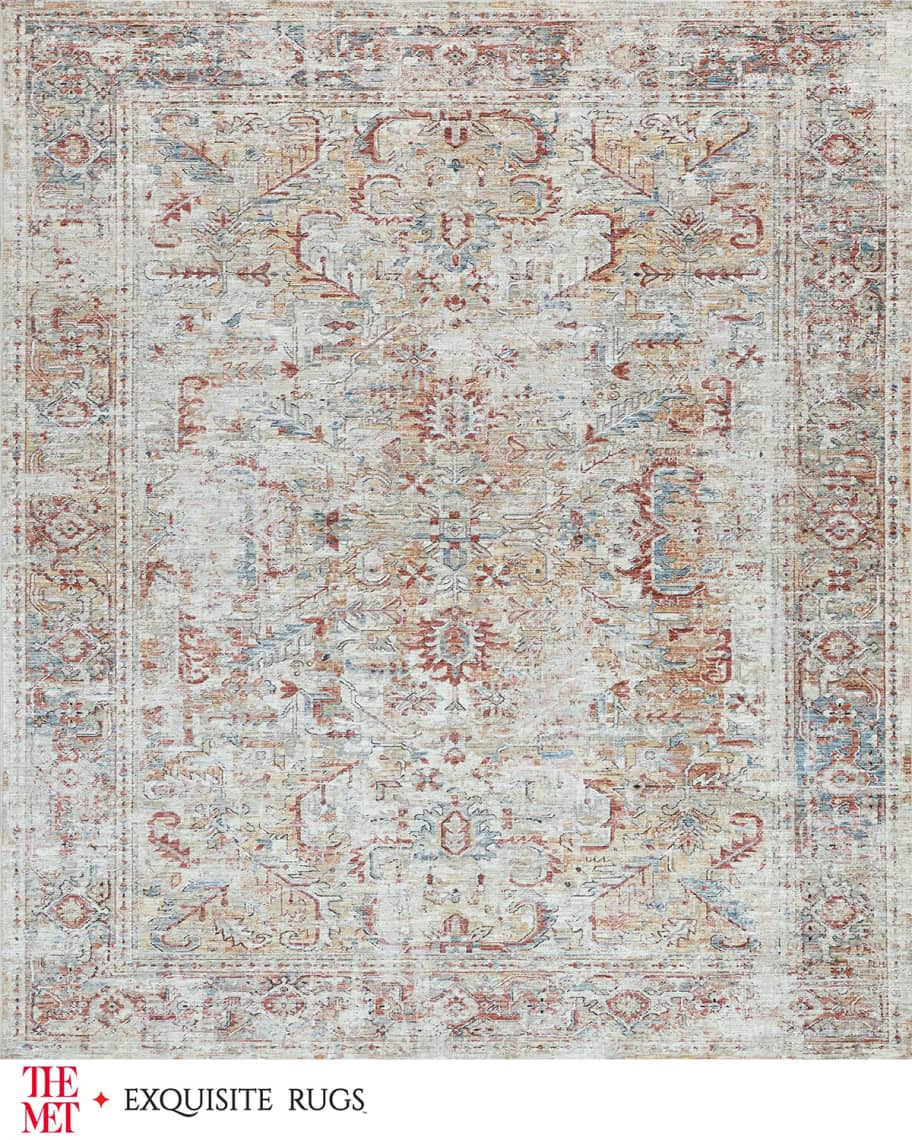 Exquisite Rugs x THE MET Antique Loom Cream & Rust Rug, 8' x 10' | Horchow