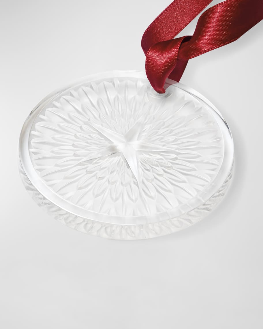Lalique Plumes Christmas Ornament, Clear | Horchow