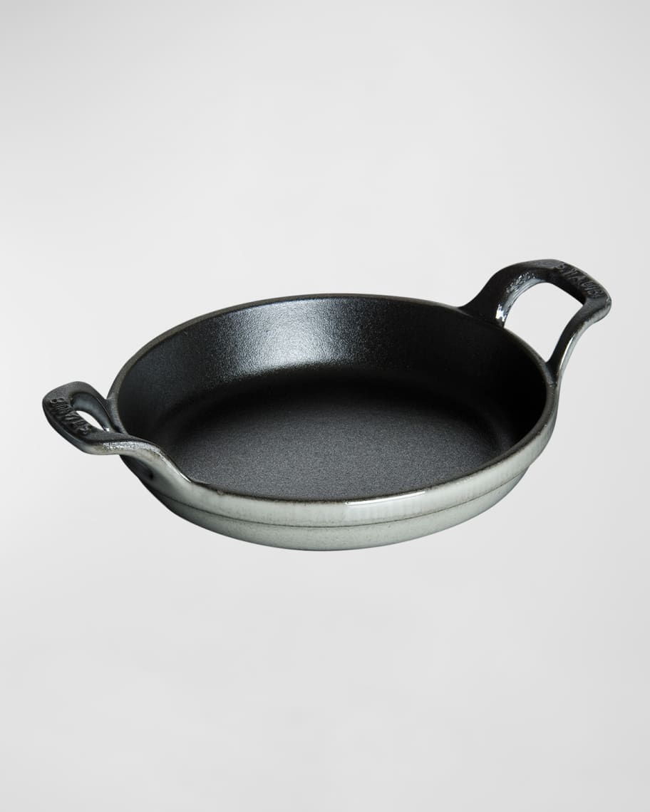 Staub Cast Iron 7.5" Round Gratin Baking Dish, Graphite Grey | Horchow