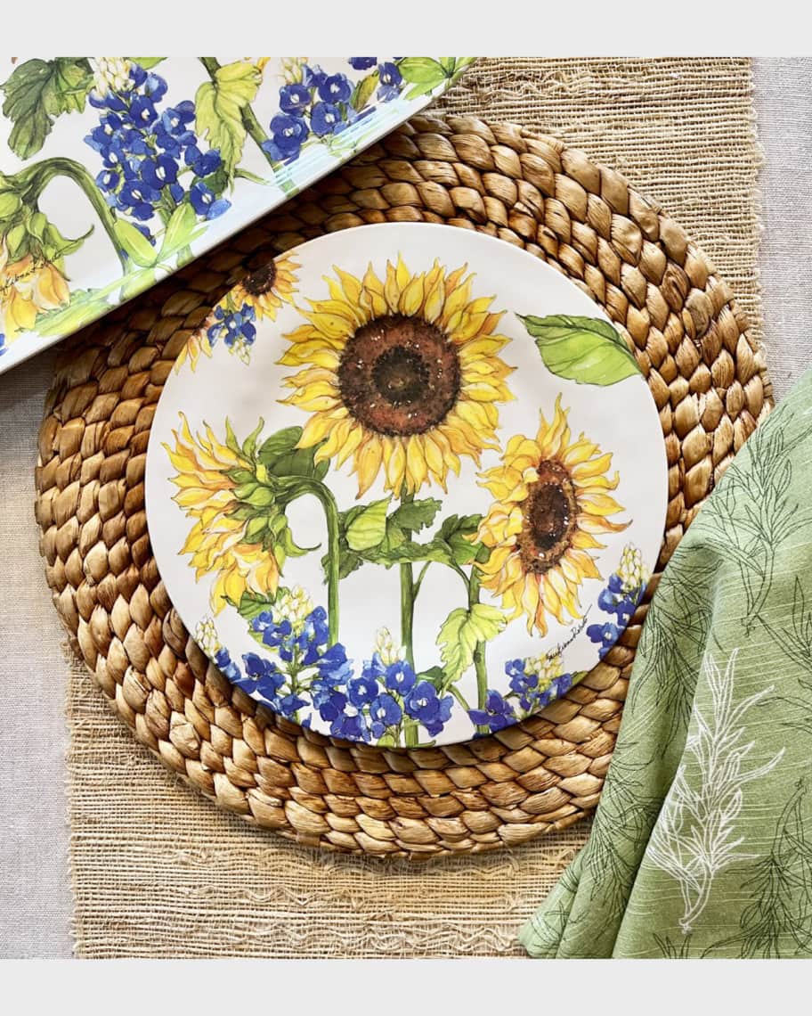 Bamboo Table Sunflower Dinner Plates, Set of 4 | Horchow