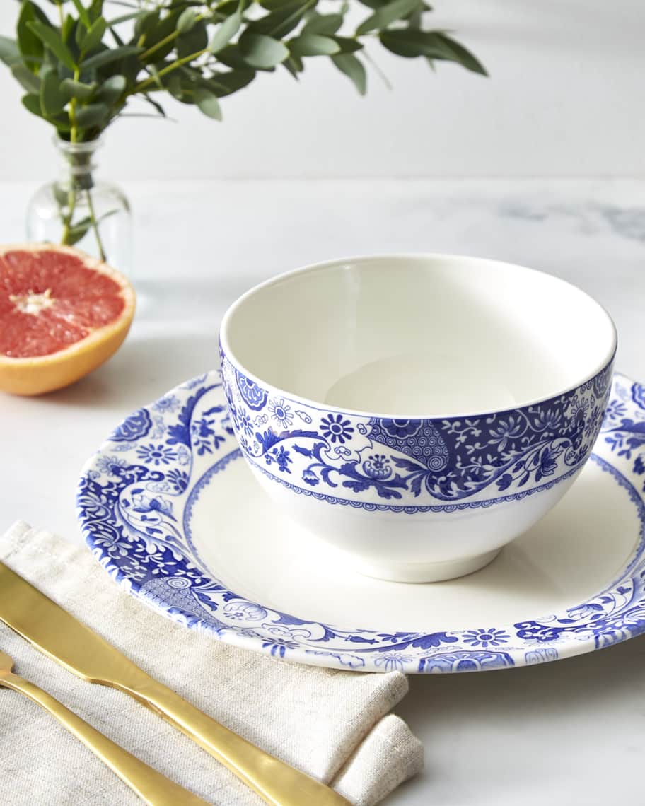 Spode Blue Italian Brocato 6" Rice Bowls, Set of 4 | Horchow