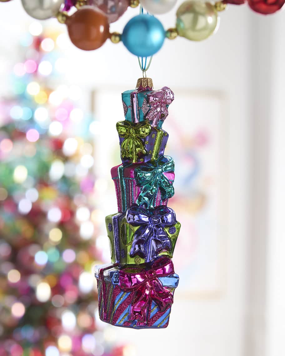 Neiman Marcus Present Stack Ornament | Horchow