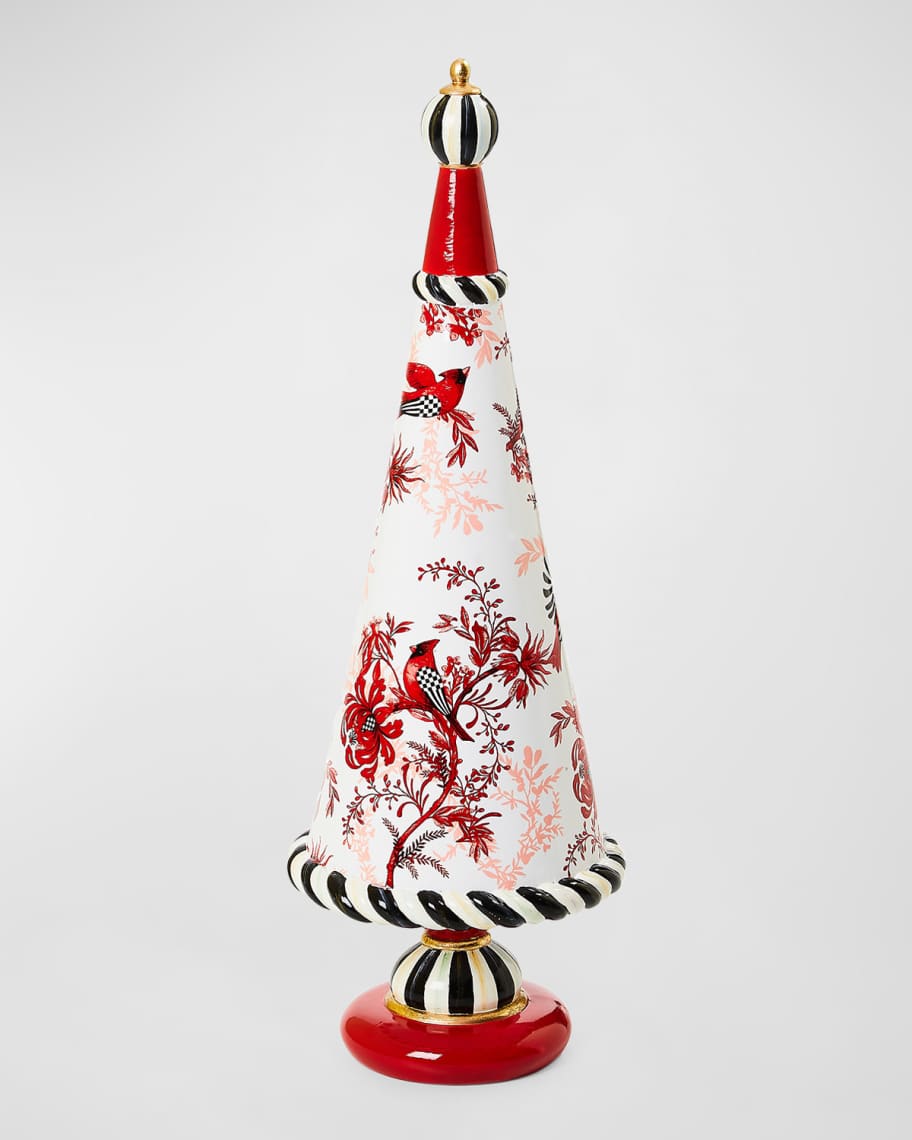 MacKenzie-Childs Cardinal Toile Tree Christmas Decoration | Horchow
