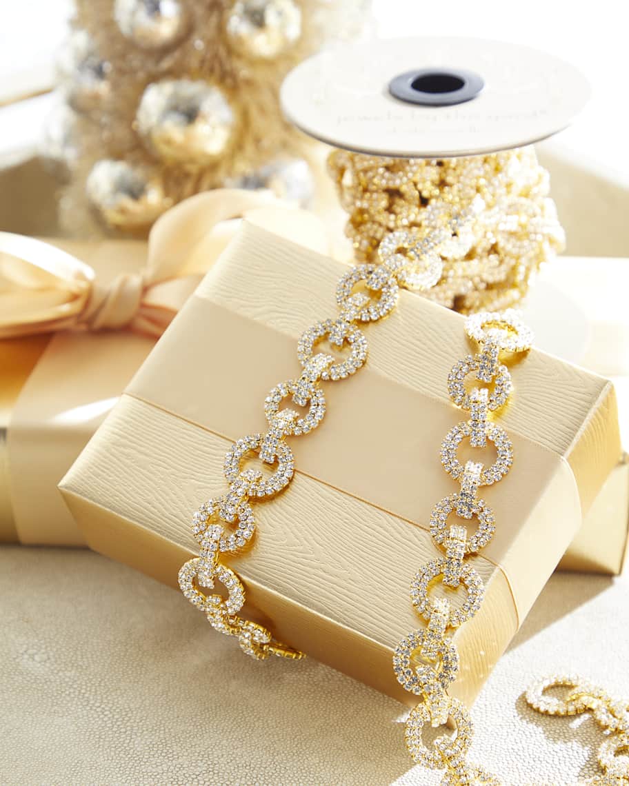 D. Stevens Golden Jeweled Chain Swag | Horchow