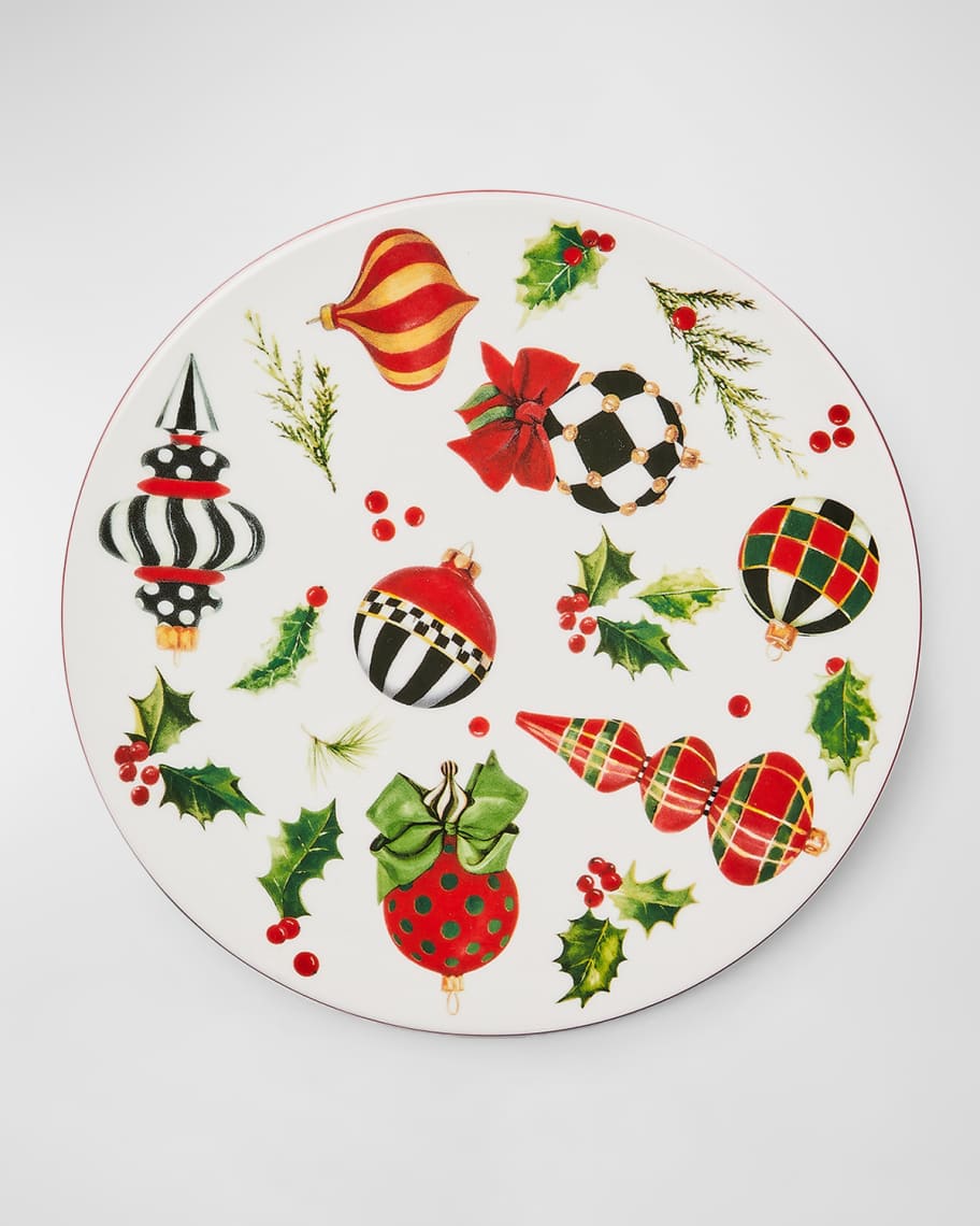 MacKenzie-Childs Deck the Halls Round Trivet | Horchow
