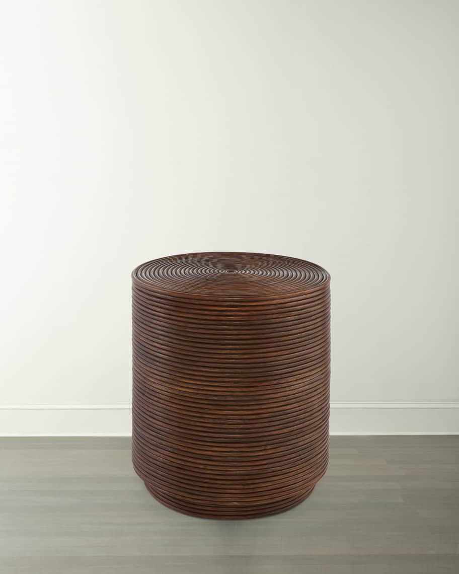 Piper Rattan Side Table | Horchow