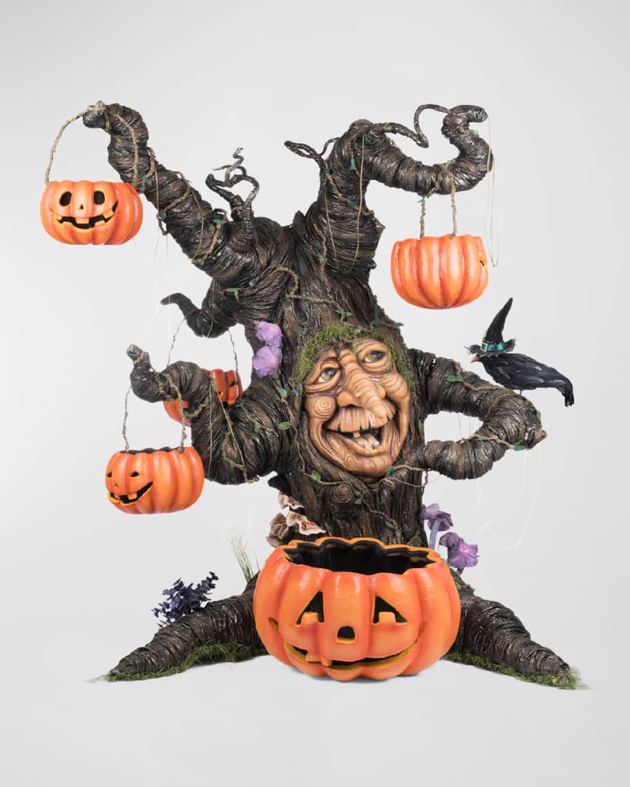 Katherine's Collection Witching Willow Tree with Jack-O-Lanterns | Horchow