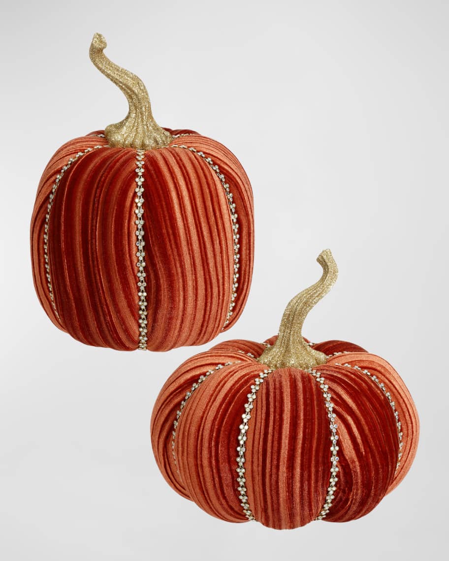 Mark Roberts Jeweled Pumpkins, Copper, Set of 2 | Horchow