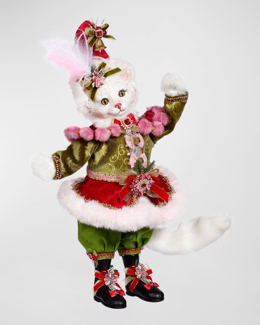 Mark Roberts 19" Christmas Cat, Girl | Horchow