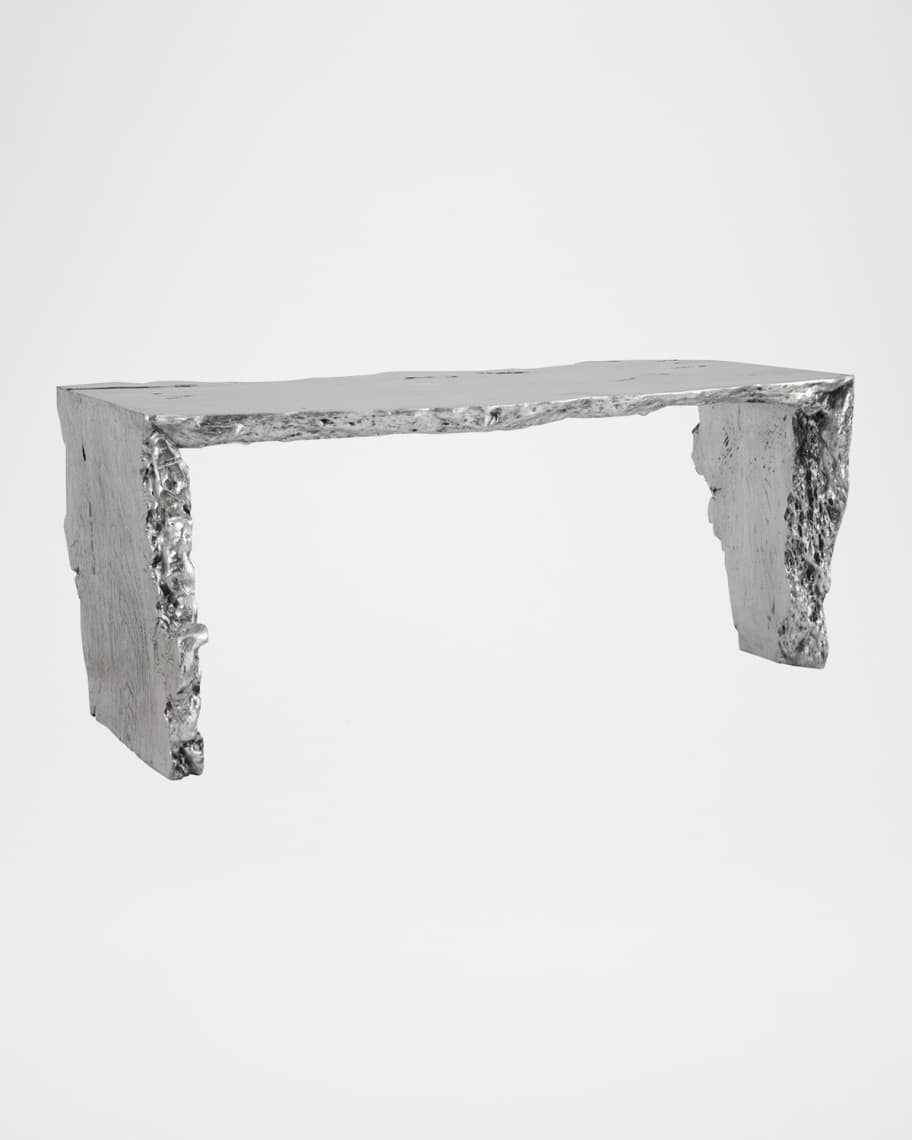 Phillips Collection Waterfall Silver Leaf Desk | Horchow
