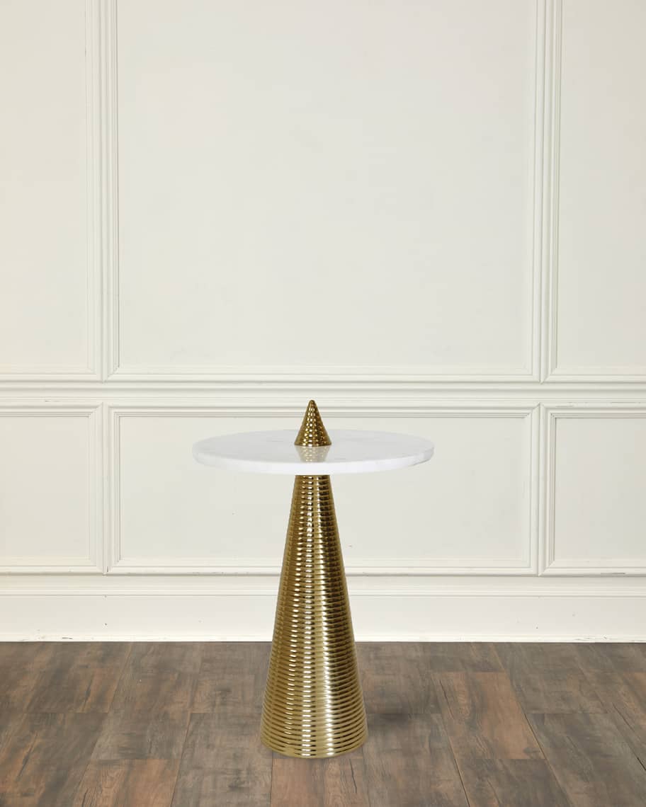 Worlds Away Pasha Conical Coiled Side Table | Horchow