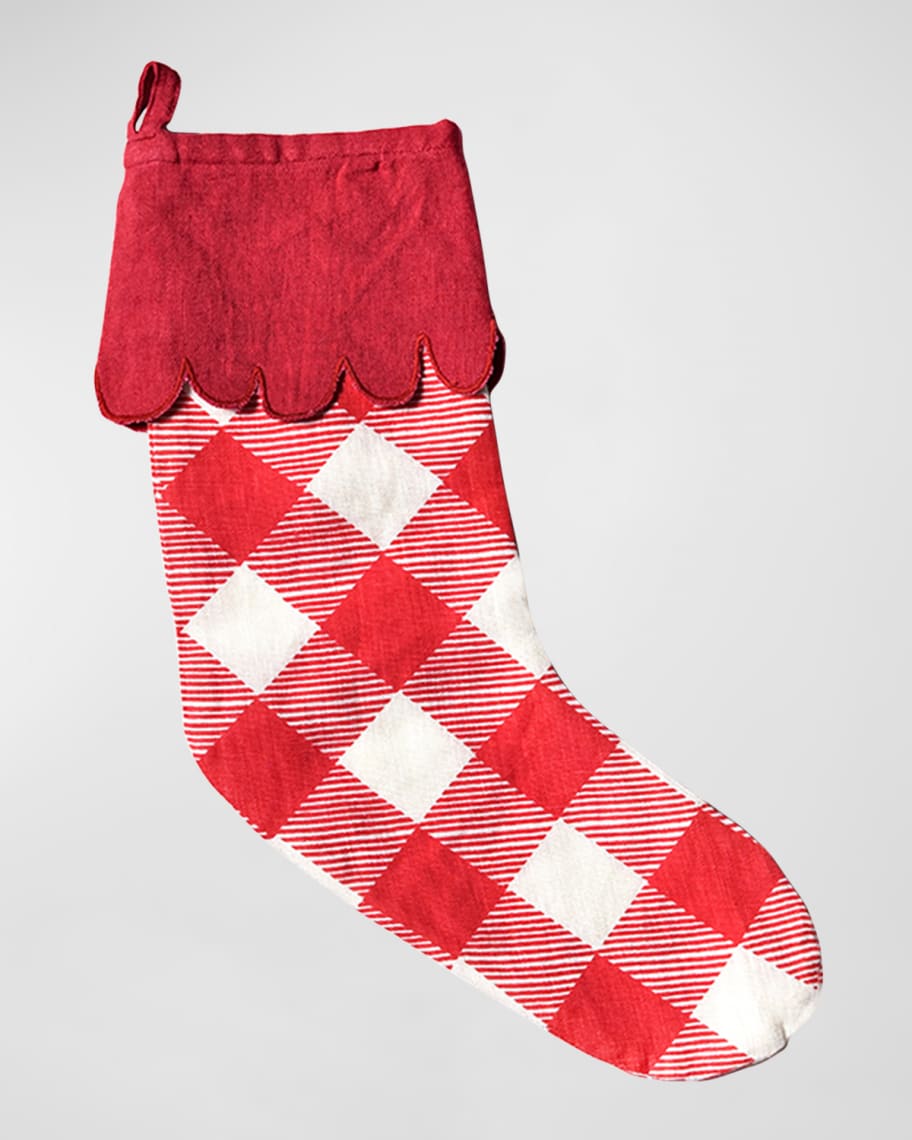 Coton Colors Buffalo Christmas Stocking with Trim | Horchow