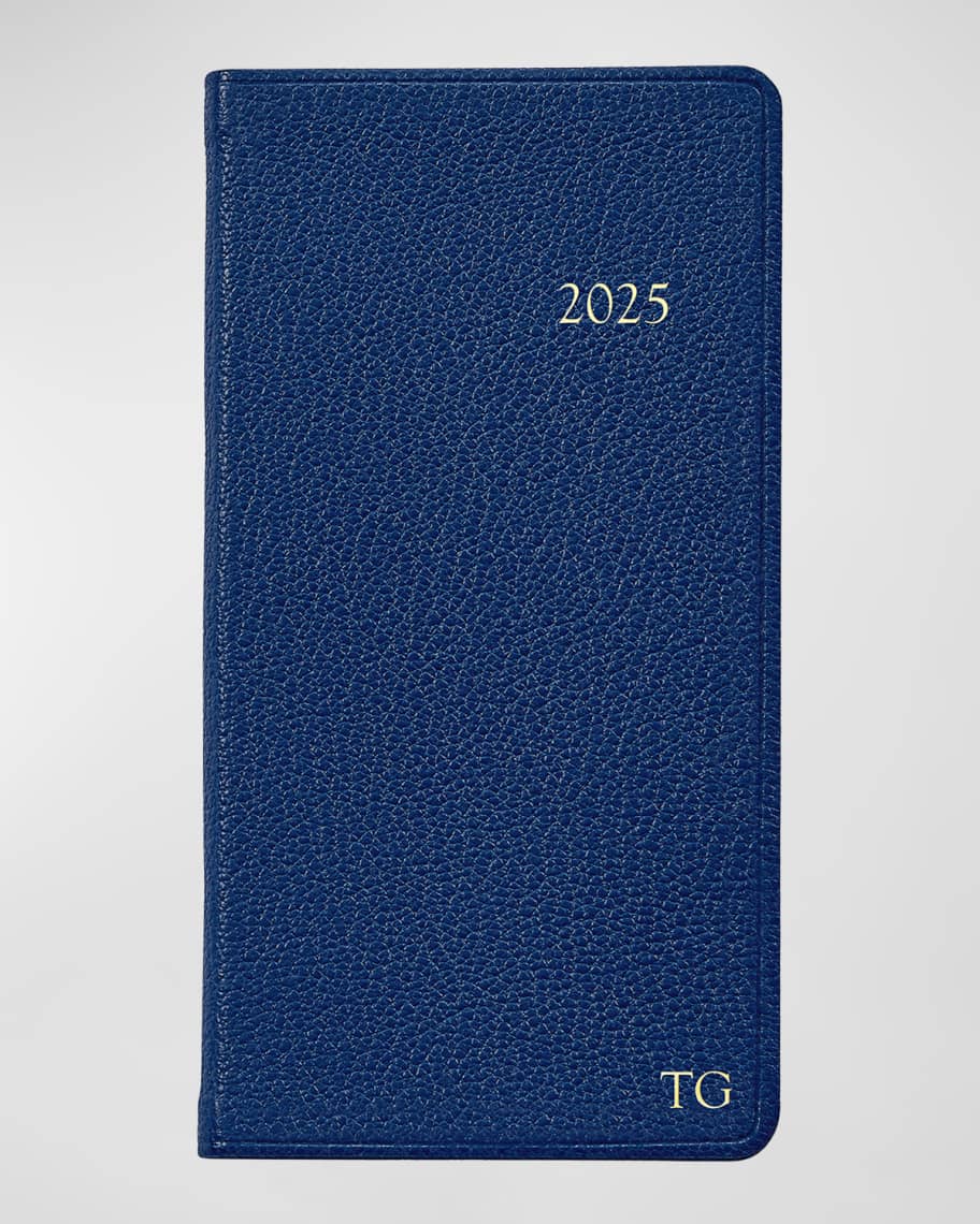 Graphic Image 2025 6" Leather Pocket Datebook, Personalized | Horchow