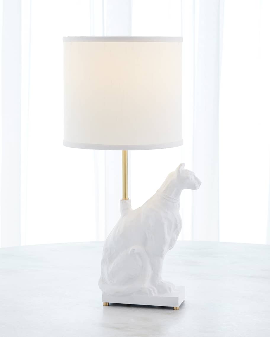 Global Views Egyptian Cat 23" Table Lamp | Horchow