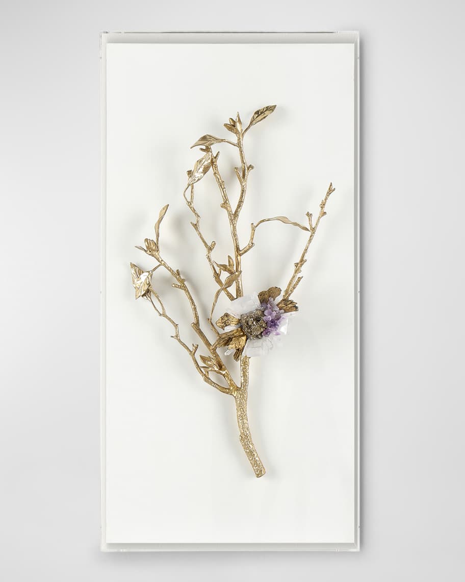 John-Richard Collection "Gold Calcite II" Wall Accent | Horchow