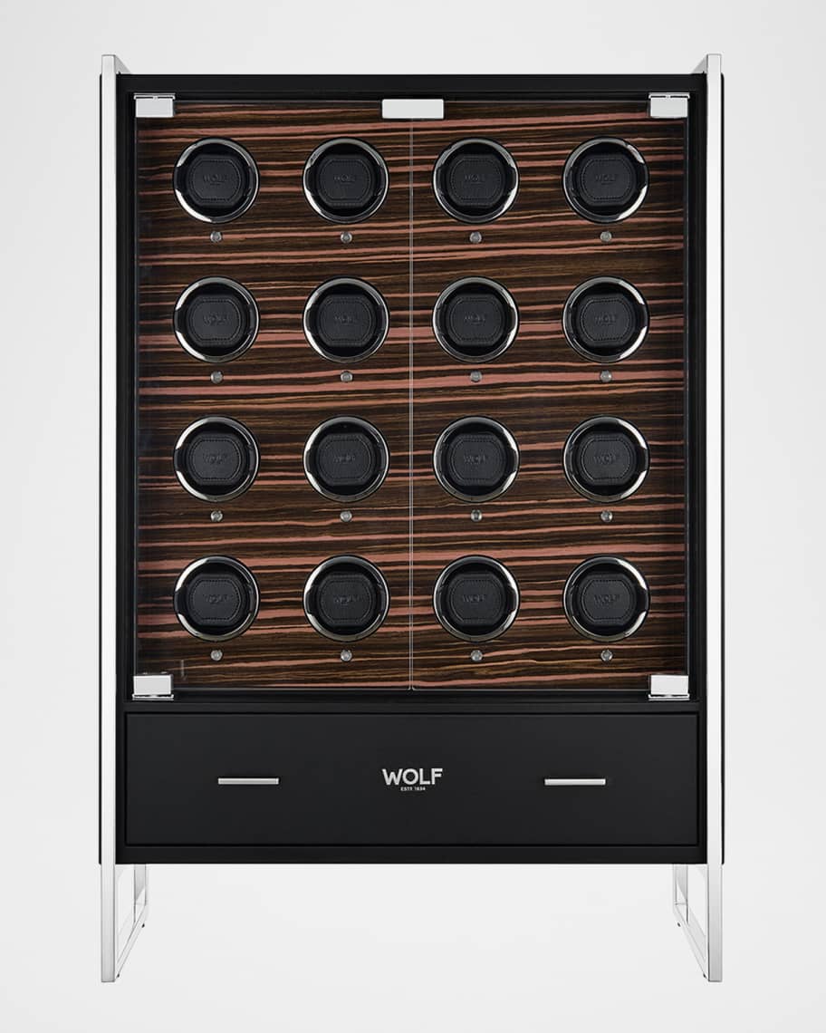 WOLF Roadster 16-Piece Watch Winder Cabinet | Horchow