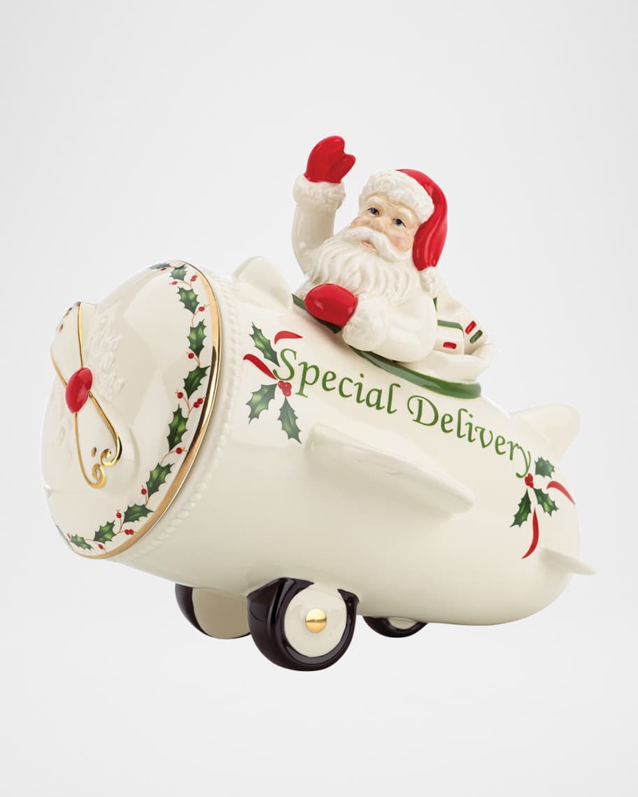 Lenox Holiday Airplane Cookie Jar | Horchow