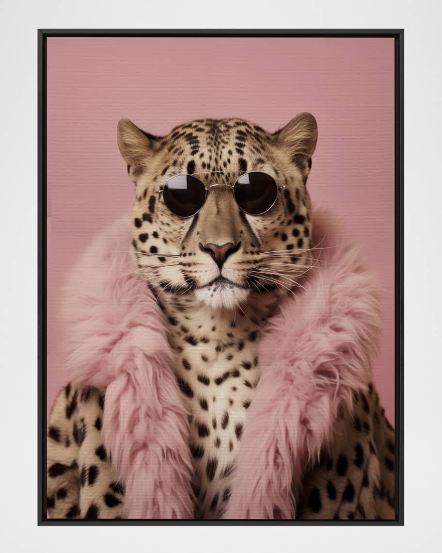 "Style Cat" Framed Giclee by Hasse | Horchow