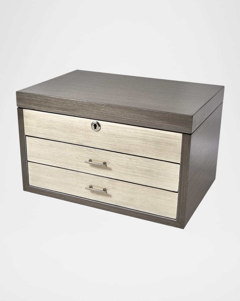 Tizo Two-Tone Wood Jewelry Box | Horchow