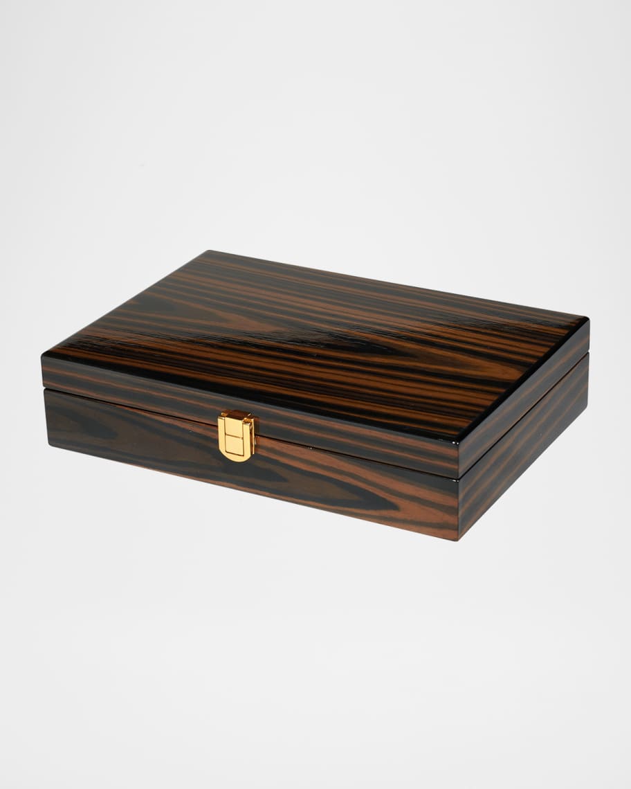 Tizo Polished Wood Poker Box Set | Horchow