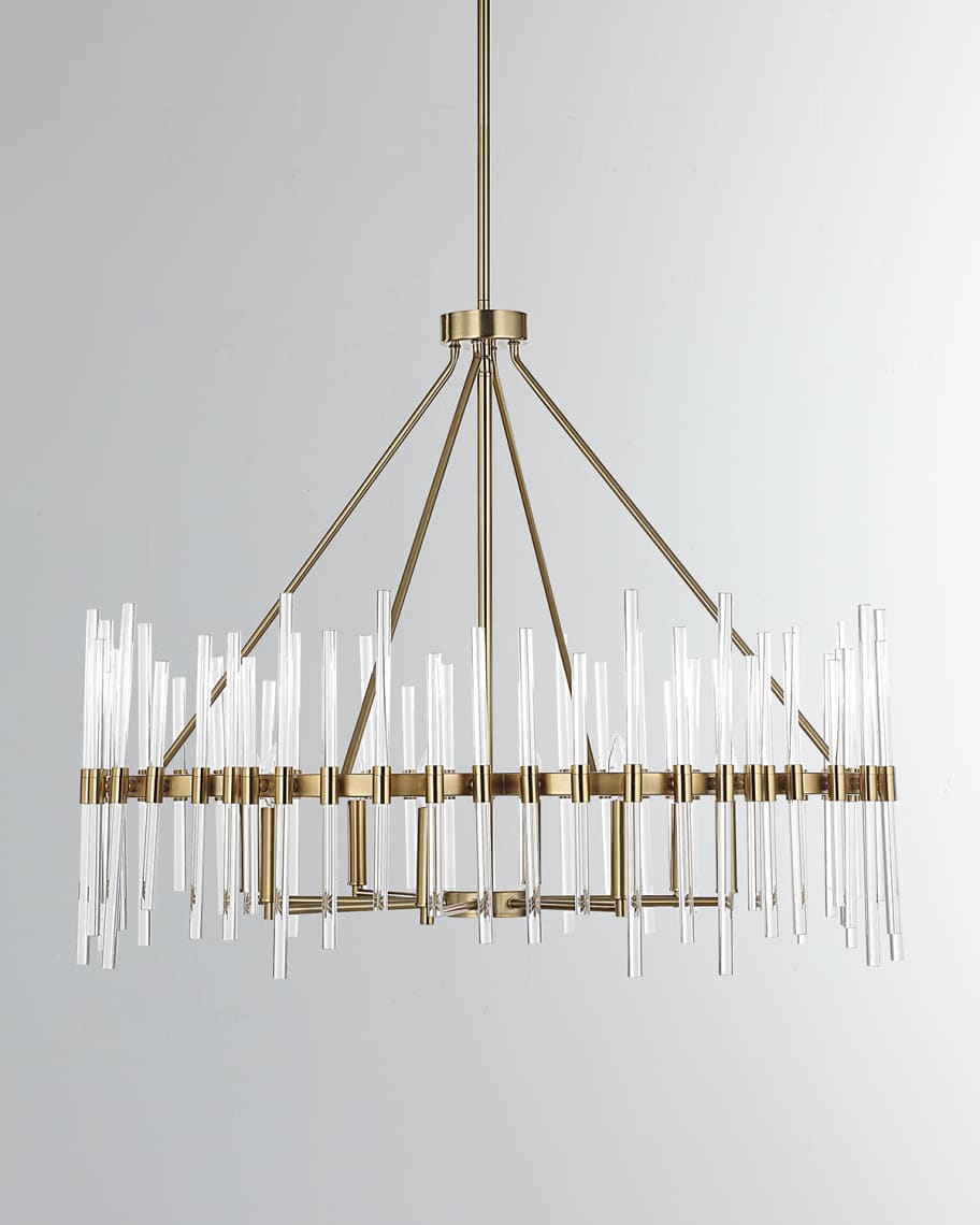 Crystal Stick 39" 8-Light Chandelier | Horchow