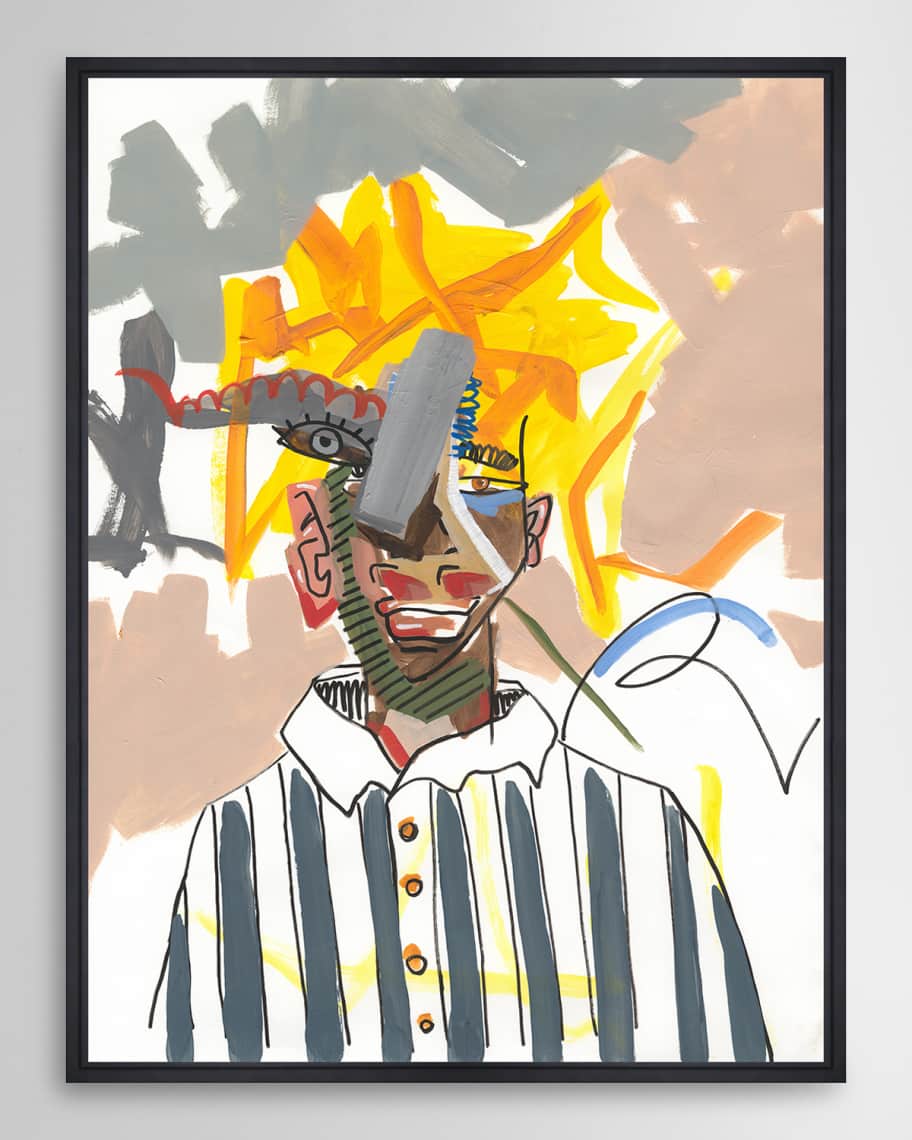 "Charlie" Framed Giclee by Michel Smith Boyd, 22" x 29" | Horchow