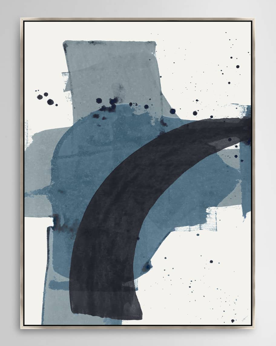 "Indigo Bypath IV" Framed Giclee by Dawn Sweitzer, 32" x 42" | Horchow